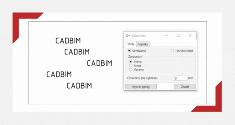 CCtools – Zarovnání textu - Odborný portál o BIM
